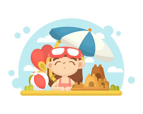 Beach Activity Vector 267014 Vector Art At Vecteezy