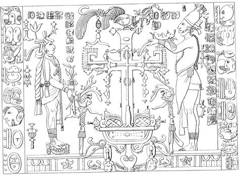 Maya Hieroglyphic 2048 X 2048 Ipad Wallpaper Download