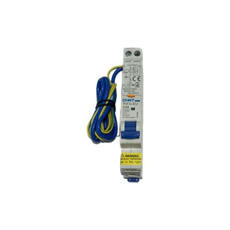 Chint Rcbo Nb3leu 1p N 1 Module P Tail 50a 30ma 10ka C Curve Type A