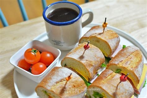 바게트 샌드위치 만들기