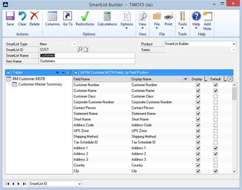 Customers Smartlist Builder Templates Eone Solutions
