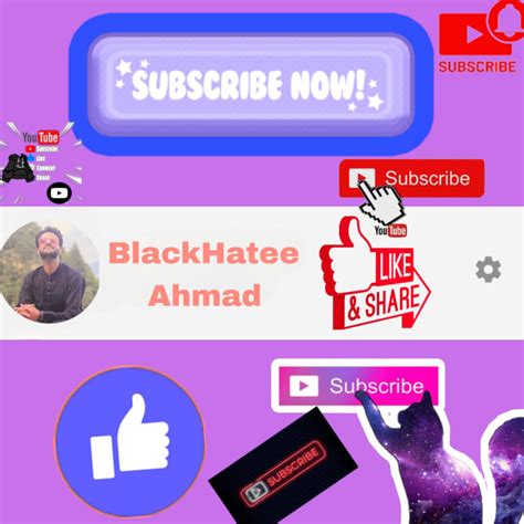 create animated youtube subscribe buttons like and share by