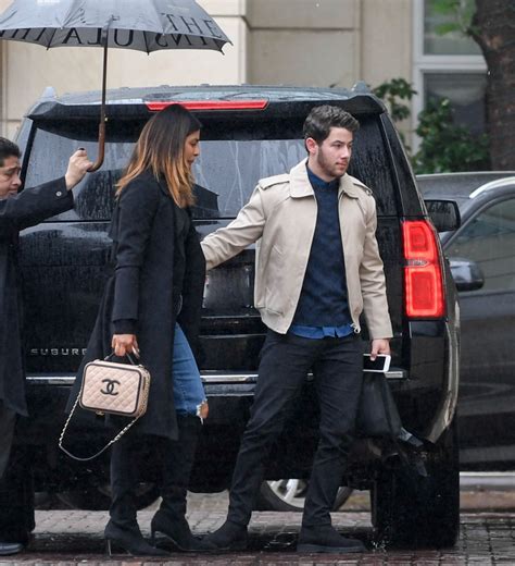 Priyanka Chopra And Nick Jonas Arrives At Peninsula Hotel In New York