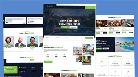 Complete Responsive Website For Hotel Using Html Css Bootstrap And Javascript With Free Source