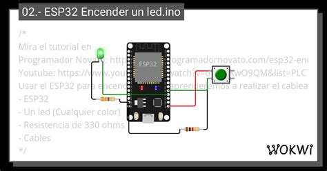 02 Esp32 Encender Un O Copy Wokwi Esp32 Stm32 Arduino Simulator
