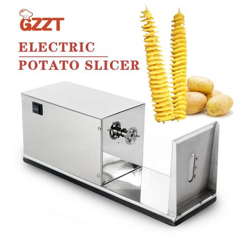 Gzzt Cyclone Potato Chip Machine Tornado Potato Machine French Fries Cutting Machine Easy To
