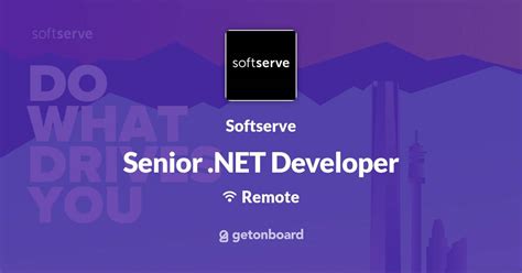 Senior Net Developer At Softserve Remote Work From Home Get On Board
