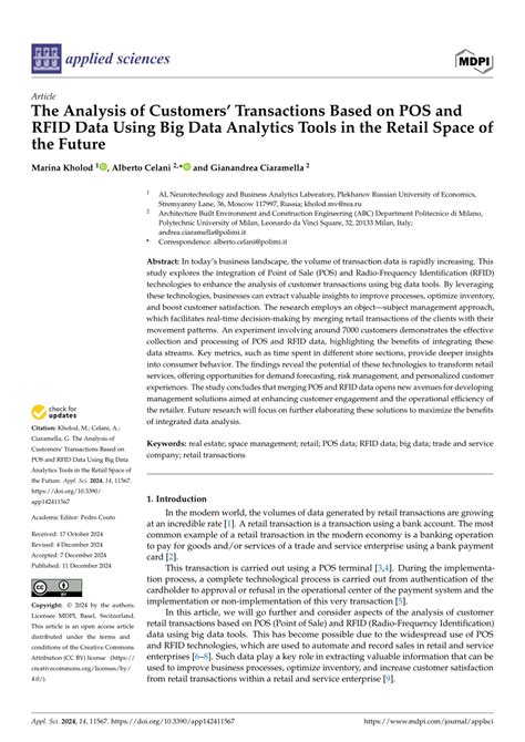Pdf The Analysis Of Customers Transactions Based On Pos And Rfid Data Using Big Data
