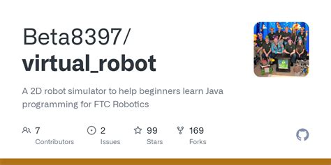 Github Beta Virtual Robot A D Robot Simulator To Help Beginners Learn Java Programming