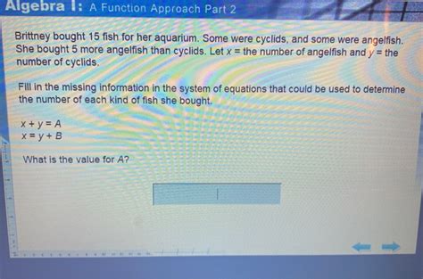 Solved Algebra 1 A Function Approach Part 2 Brittney Bought