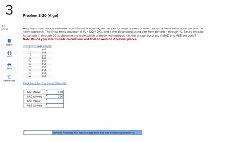 solved problem 3 20 algo an analyst must decide between two
