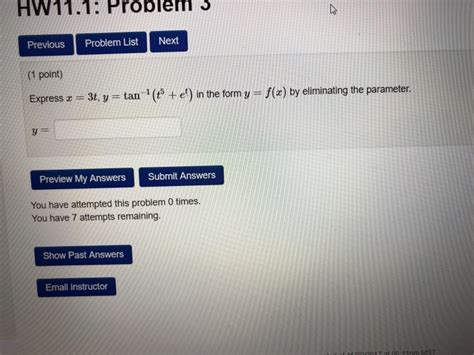 Solved Hw111 Problem S Previous Problem Listnext 1 Point