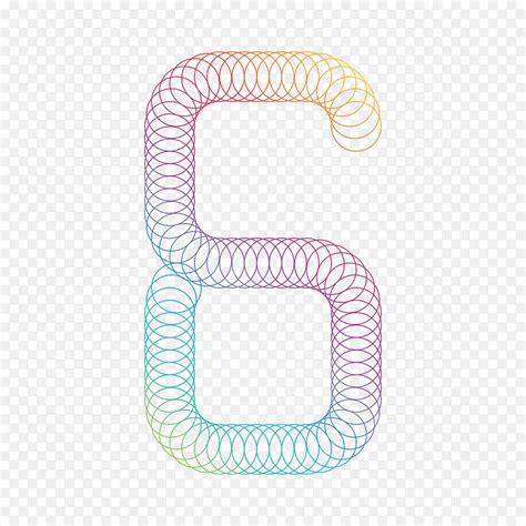 创意圆圈渐变数字6png图片素材下载图片编号qrvvlvex 免抠素材网