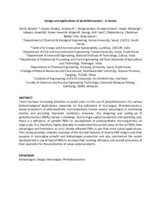 Design And Applications Of Photobioreactors A Review UMPSA IR