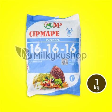 Jual Pupuk Cmp Cipmape Npk 16 16 16 Isi 1 Kg Kemasan Pabrik Jakarta Barat Milkykushop New