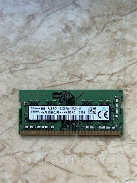 Купить Память Hynix 8gb Pc4 3200aa Ddr4 Hmaa1gs6cjr6n Xn цена 1000