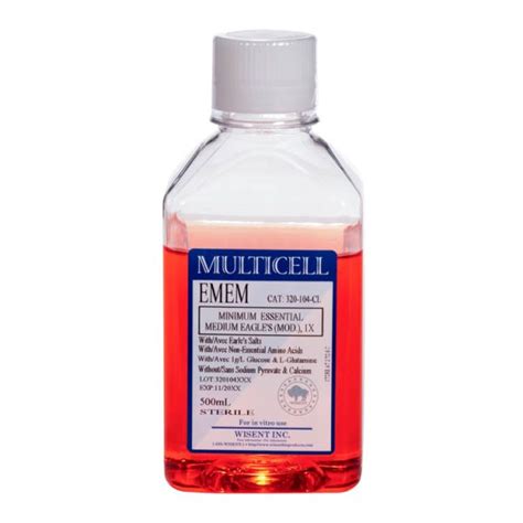 320 104 Cl Emem 1x With Earles Salts L Glutamine Non Essential Amino Acid Phenol Red 1g L