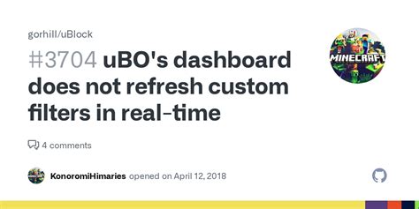 Ubos Dashboard Does Not Refresh Custom Filters In Real Time · Issue 3704 · Gorhillublock · Github