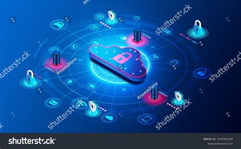 Iot Security Concept Internet Things Security Stock Illustration 2194367167 Shutterstock