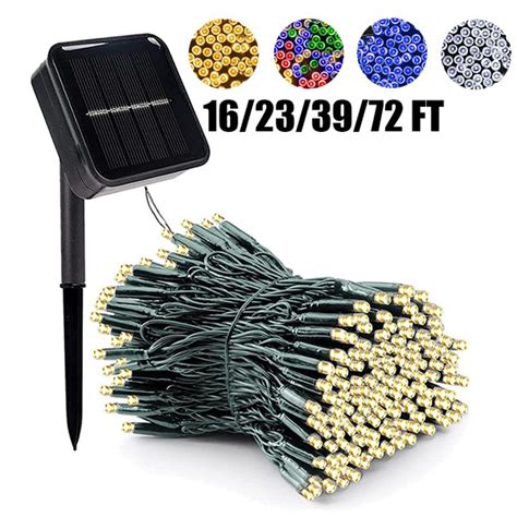 Outdoor Solar String Lights 16 23 39 72 Ft Extra Long Super Bright Solar Powered Waterproof
