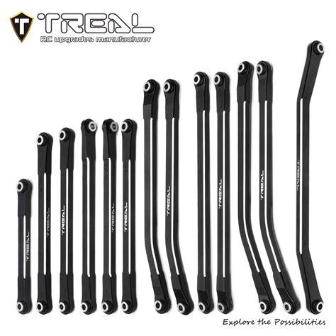 Treal Scx10 Pro Links Set Aluminum 7075 Cnc Machined Lower Upper