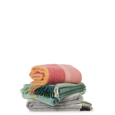 Birka Brushed Lambswool Throw 6 Color Variants FjØrn Scandinavian