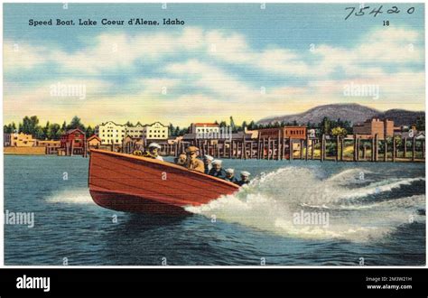 Speed Boat Lake Coeur Dalene Idaho Boats Lakes And Ponds Tichnor