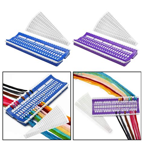 Badu Bg Издръжлив органайзер за шевни конци многократно използваеми пластмасови кръстати бодове