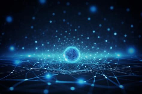 Premium Ai Image Glowing Particles With Depth Of Field And Bokeh