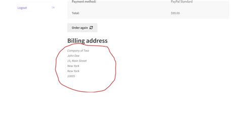 WooCommerce Change Address Format For A Specific Country