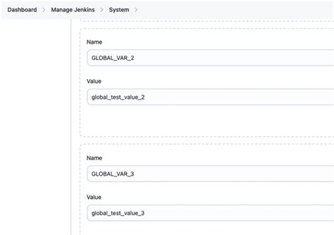 Jenkins Environment Variables Default Local And Global