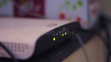 Working Wifi Router With Lights And Internet Connectio Stock Video Video Of Element Concept