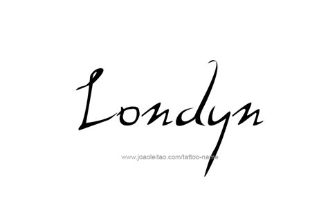 Londyn Name Tattoo Designs