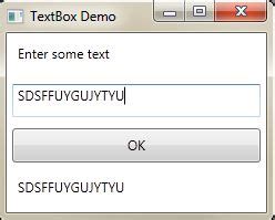 Describing The Use Of TextBox Control In WPF