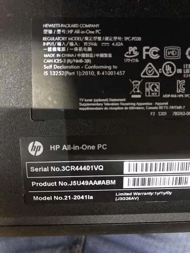 Hp All One Por Piezas Modelo La Mercadolibre