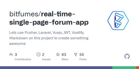 Github Bitfumesreal Time Single Page Forum App Lets Use Pusher