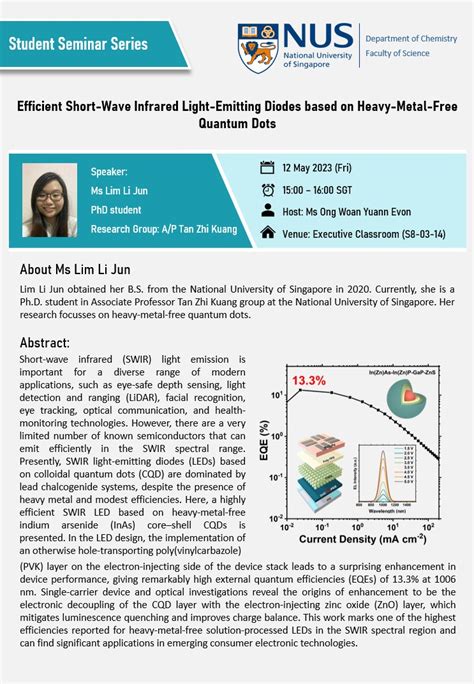 Efficient Short Wave Infrared Light Emitting Diodes Based On Heavy Metal Free Quantum Dots By Ms