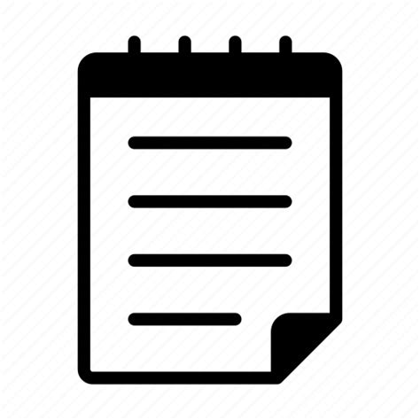 Notepad Icon Download On Iconfinder On Iconfinder