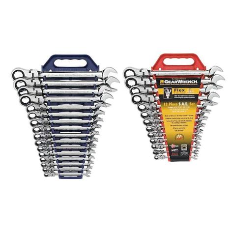 Gearwrench 12 Point Metricsae Flex Head Ratcheting Combination Wrench