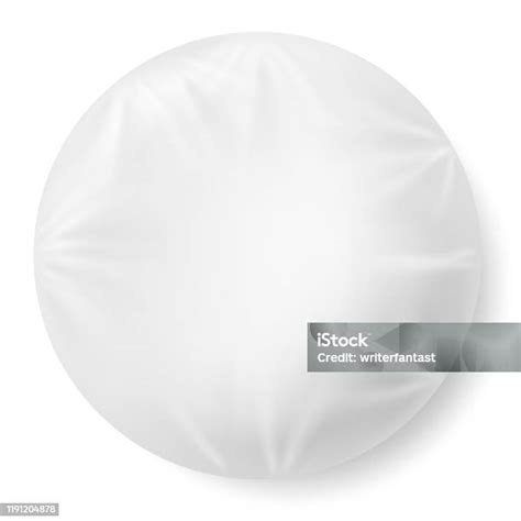 원 모양의 사실적인 3d 부드러운 흰색 베개 공기 주입에 대한 스톡 벡터 아트 및 기타 이미지 공기 주입 깃털 마이크로파이버 Istock