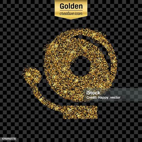 학교 종 배경에 고립의 골드 반짝이 벡터 아이콘입니다 예술 창작 개념 그림 웹 노을 빛 색종이 밝은 장식 스파클 반짝이 추상 블