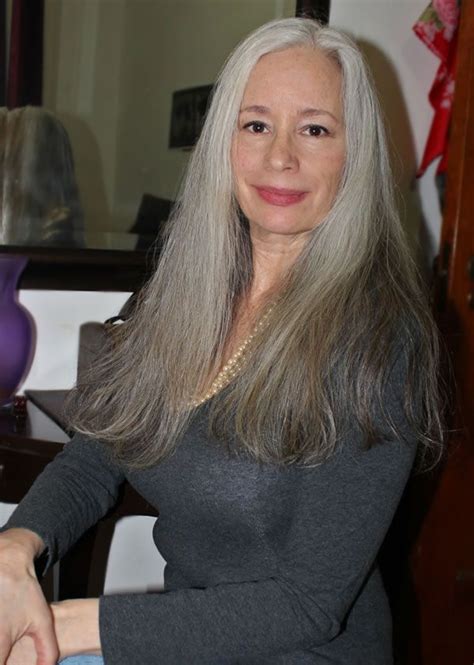 Celebrating Women Over 40 With Long Grey Hair Long Gray Hair Long Hair Styles Silver White Hair