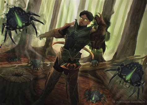 Artstation A Man With Zask Armor Summoning Scute Swarms