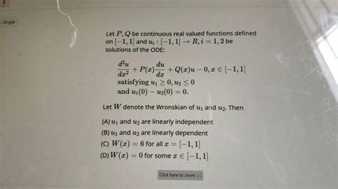 Singlelet Pq Be Continuous Real Valued Functions Defined On −11 An