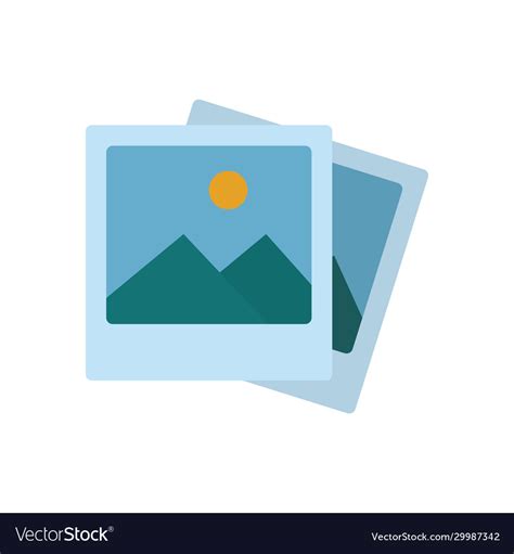 Isolated Picture Flat Style Icon Design Royalty Free Vector