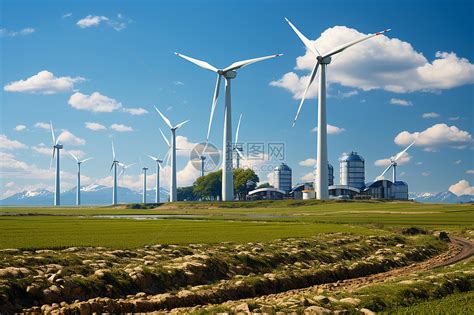 草原上的风车高清图片下载 正版图片600730052 摄图网