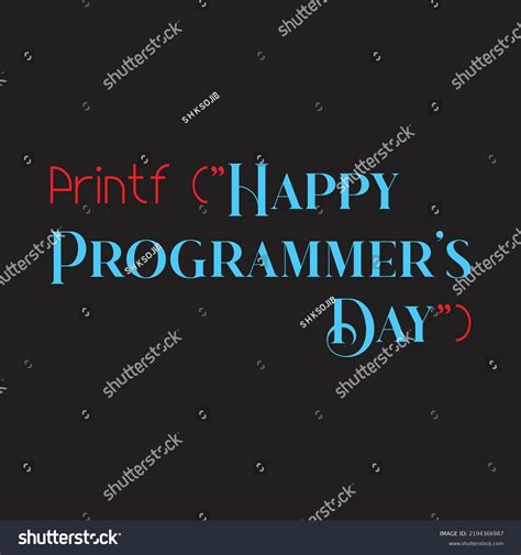 Happy Programmers Day Logo T Shirt Stock Vector Royalty Free 2194366987 Shutterstock