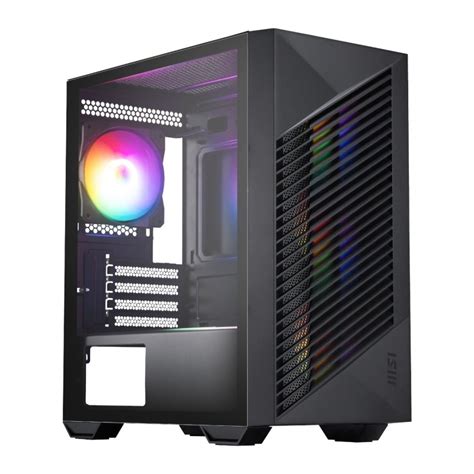 Msi Pro Forge M050a Micro Atx Gaming Chassis Black Geewiz