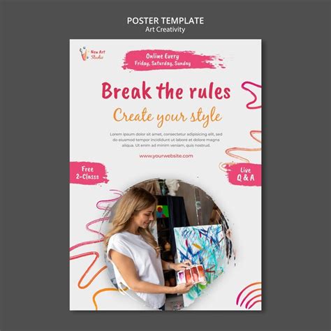 Art Camp Poster Psd 6000 High Quality Free Psd Templates For Download