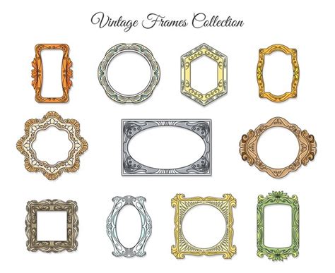 빈티지 클래식 프레임 프리미엄 벡터